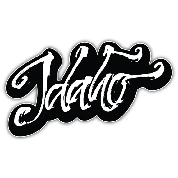 DOPASTICKER Idaho Usa State Car Sticker Phone Water Bottle Stickers ...