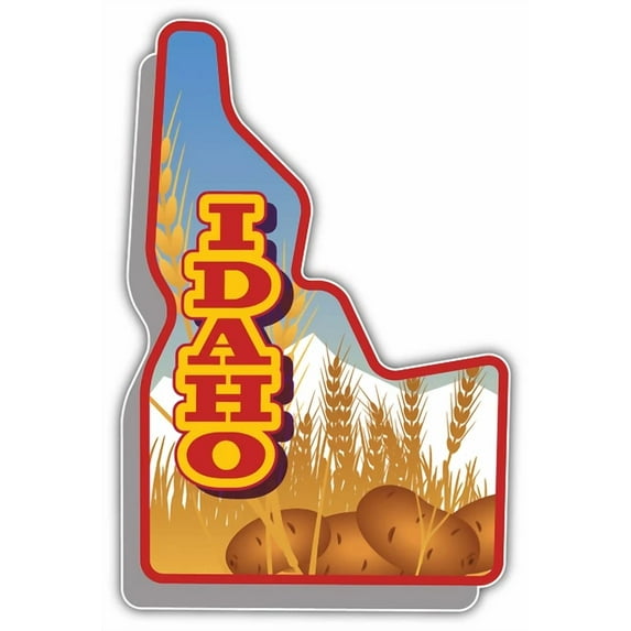 DOPASTICKER Idaho Usa State Emblem Car Sticker Phone Water Bottle ...