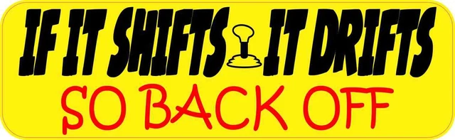 DOPASTICKER If It Shifts It Drifts Stick Shift Sticker Car Sticker ...