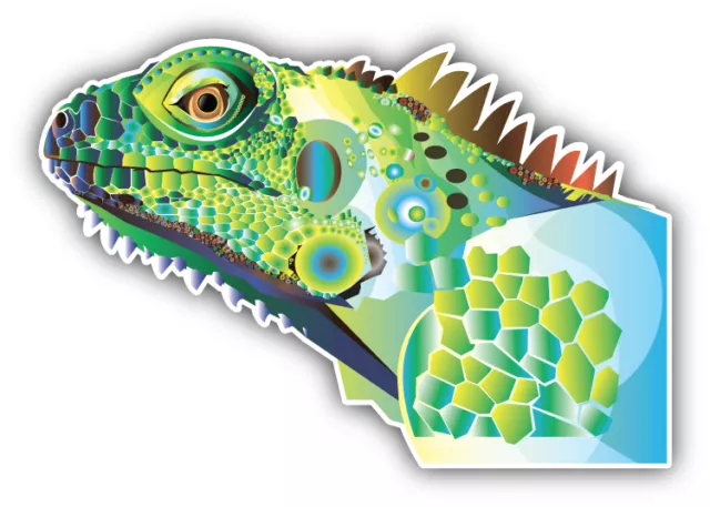 DOPASTICKER Iguana Head Sticker Decal Phone Decal Water Bottle Stickers ...
