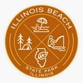 DOPASTICKER Illinois Beach State Park Heraldic Logo Sticker, Phone ...