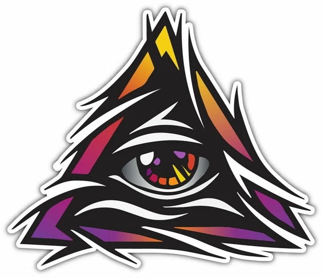 DOPASTICKER Illuminati All-Seeing Eye Of Providence Car Window Sticker ...