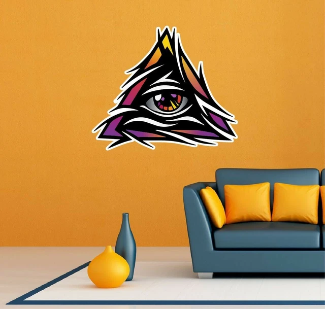 DOPASTICKER Illuminati All-Seeing Eye Of Providence Wall Decor Sticker ...