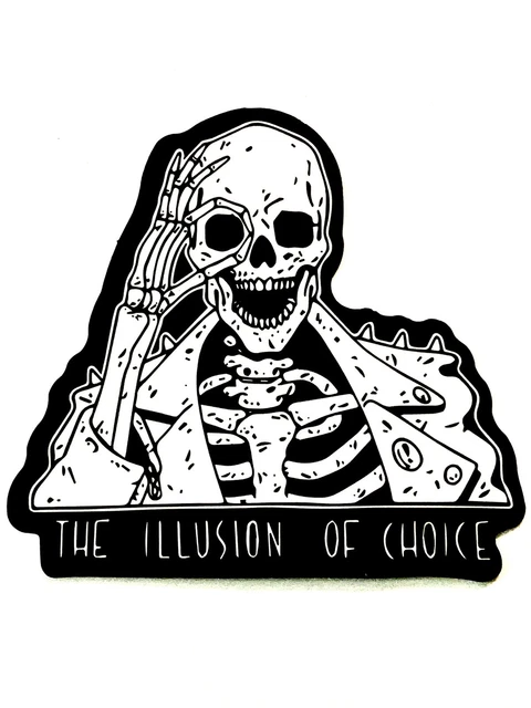 DOPASTICKER Illusion Of Choice Sticker Mind Control Media Influence ...