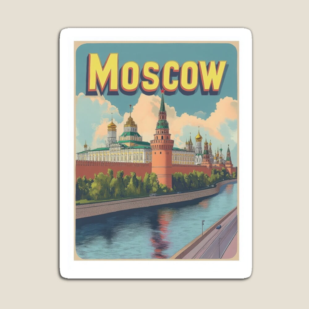 DOPASTICKER The Illustration Captures The Grandeur Of The Moscow ...