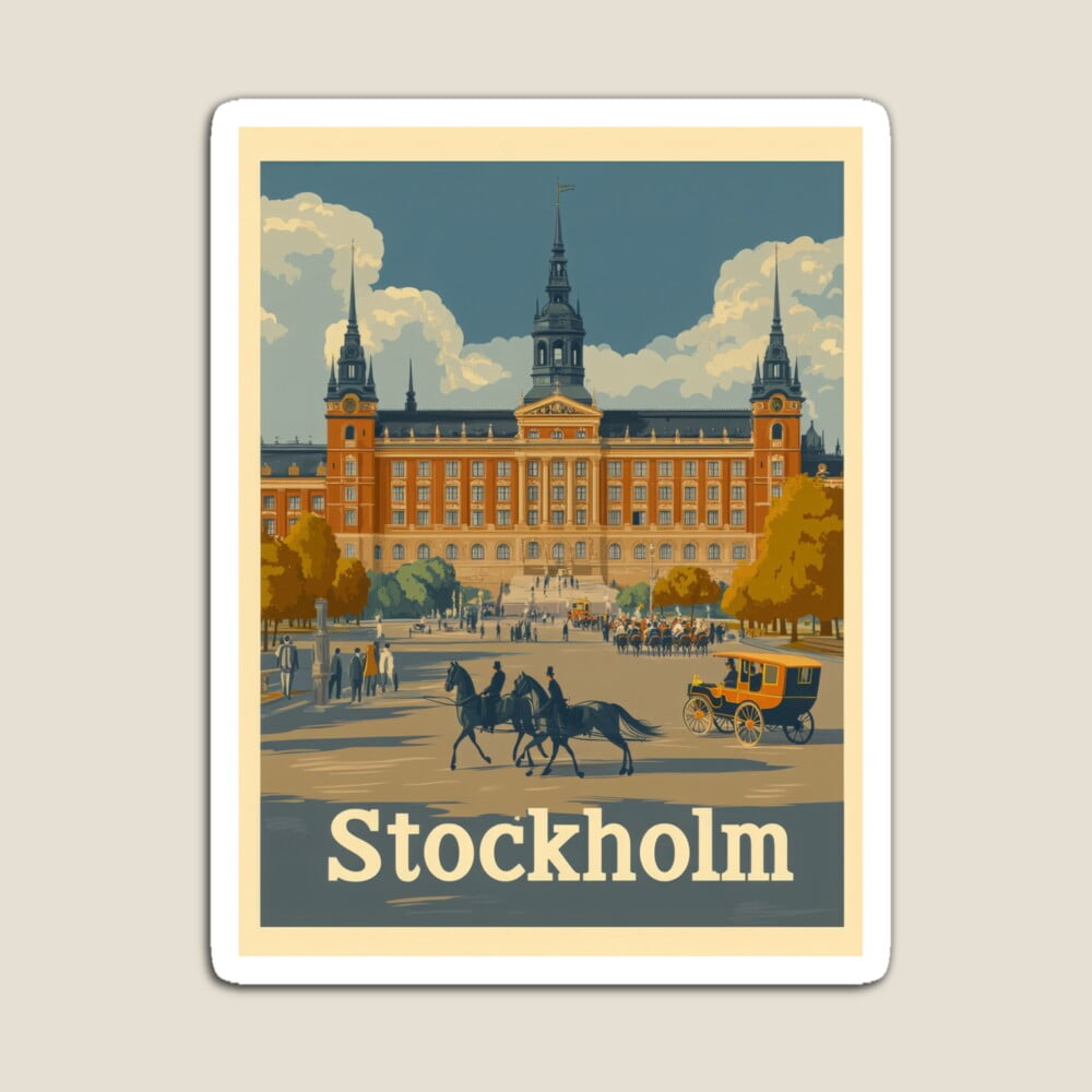DOPASTICKER The Illustration Showcases Stockholms Impressive ...
