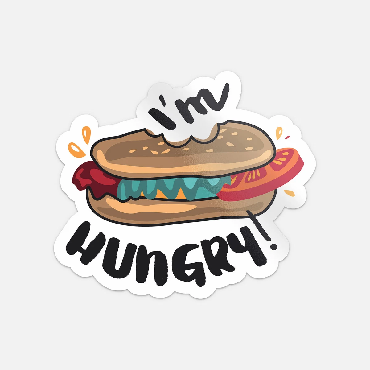 DOPASTICKER Im Hungry Car Bumper Sticker Decal Waterproof Sticker For ...