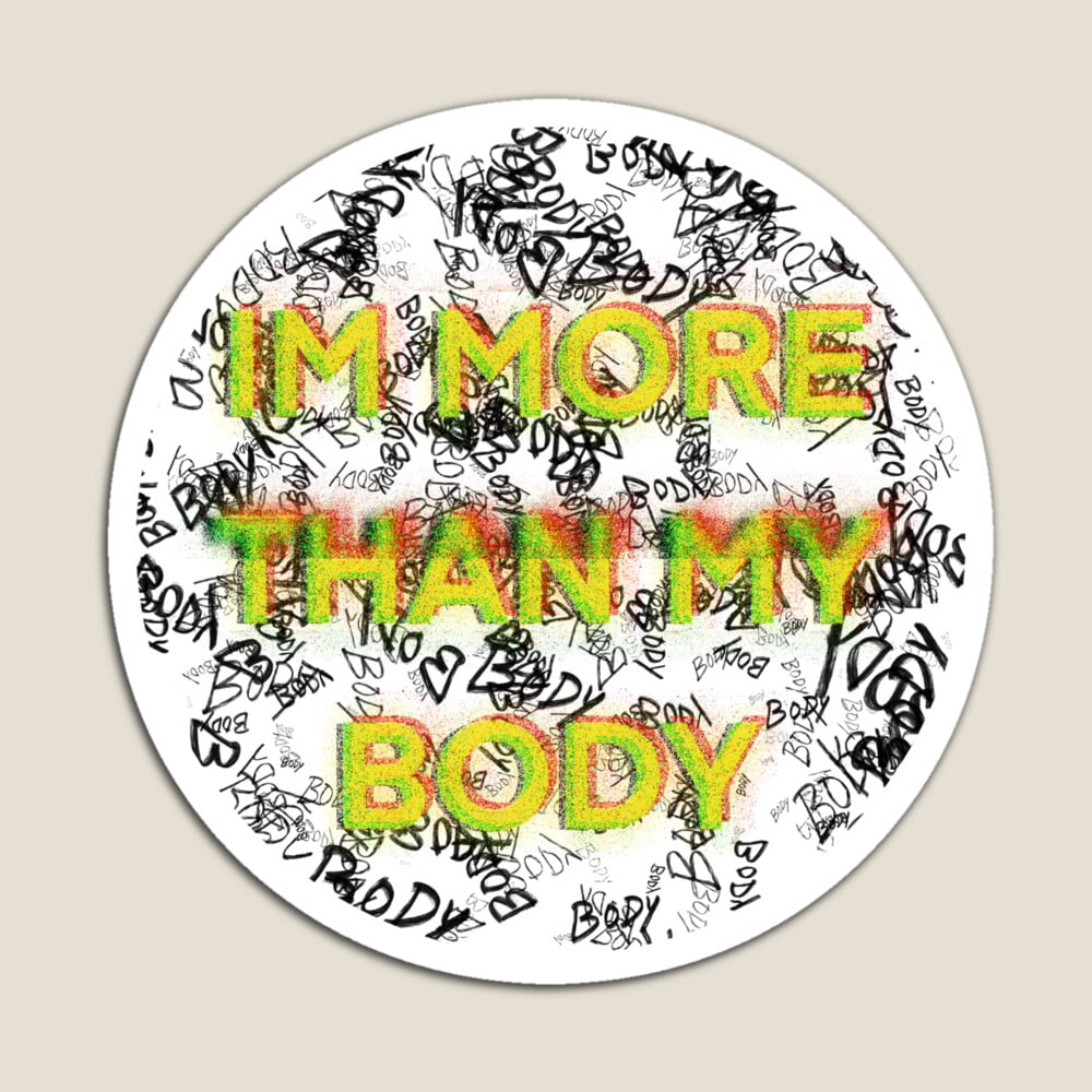 DOPASTICKER Im More Than My Body Sticker Decorative Laptop, Phone ...