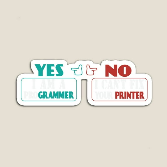 DOPASTICKER Im A Programmer I Can'T Fix Your Printer Sticker Decorative ...