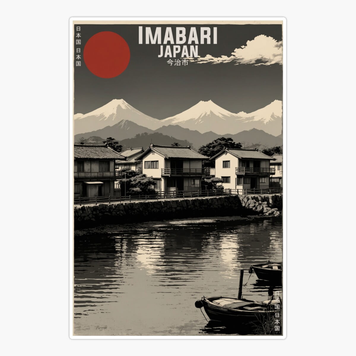 DOPASTICKER Imabari Japan Travel Tourism Sticker, Phone Sticker Car ...