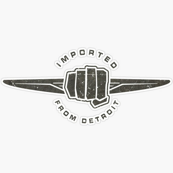 DOPASTICKER Imported From Detroit Sticker Decorative Laptop, Phone ...