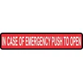 DOPASTICKER In Case Of Emergency Push To Open Sticker Phone Sticker ...