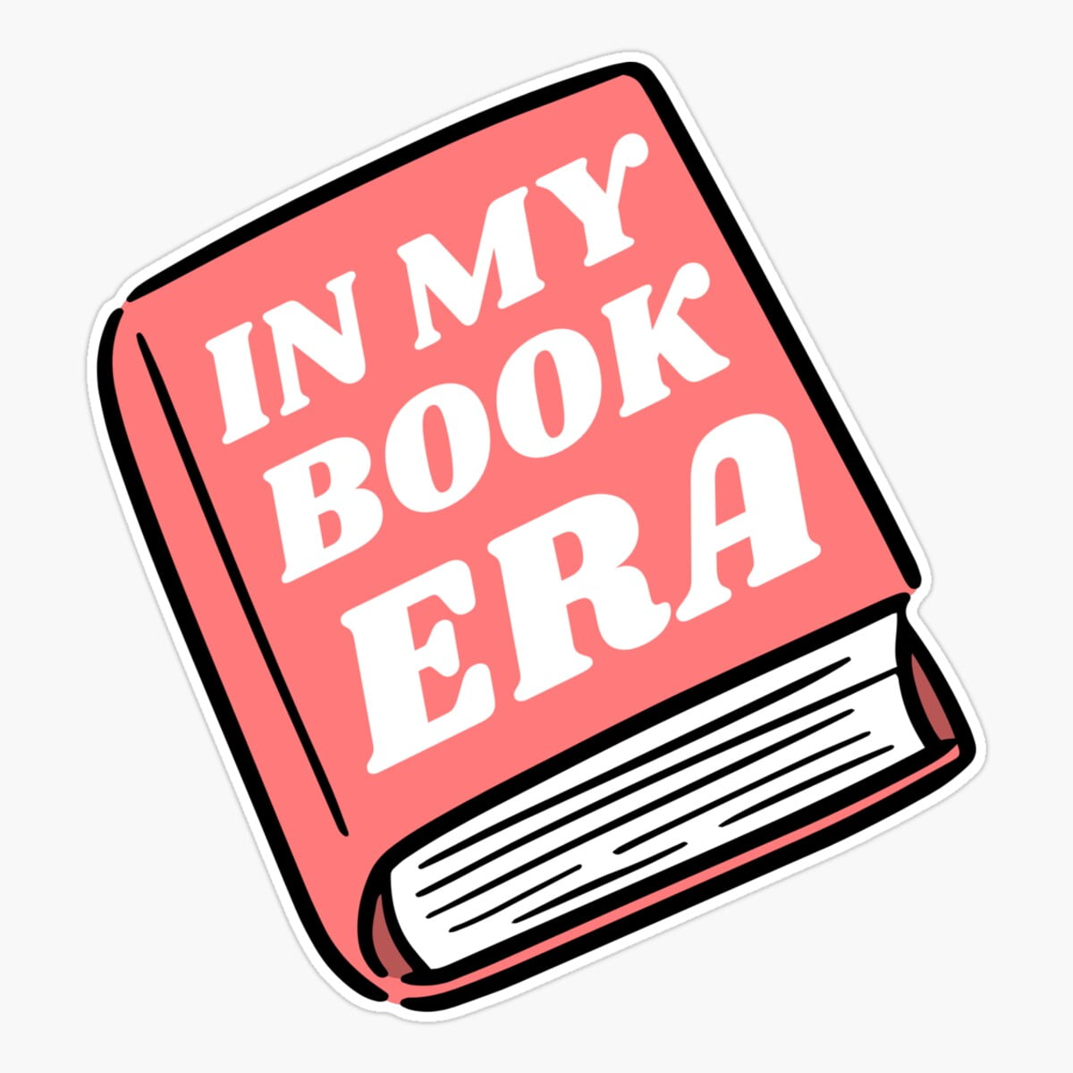 DOPASTICKER In My Book Stickera Pinky Peach Sticker, Phone Sticker Car ...