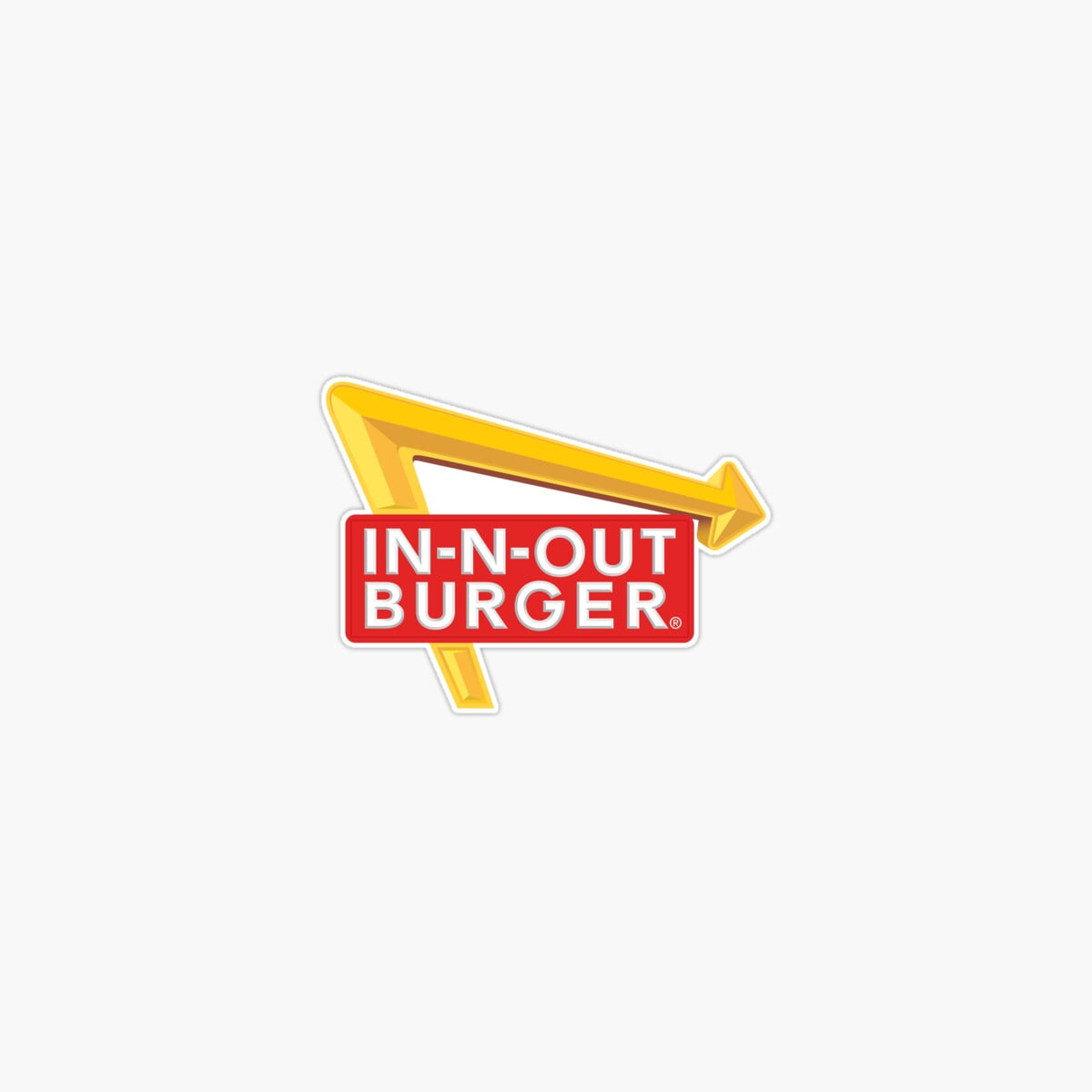 DOPASTICKER In N Out Burger Sticker, Phone Sticker Water Bottle Sticker ...