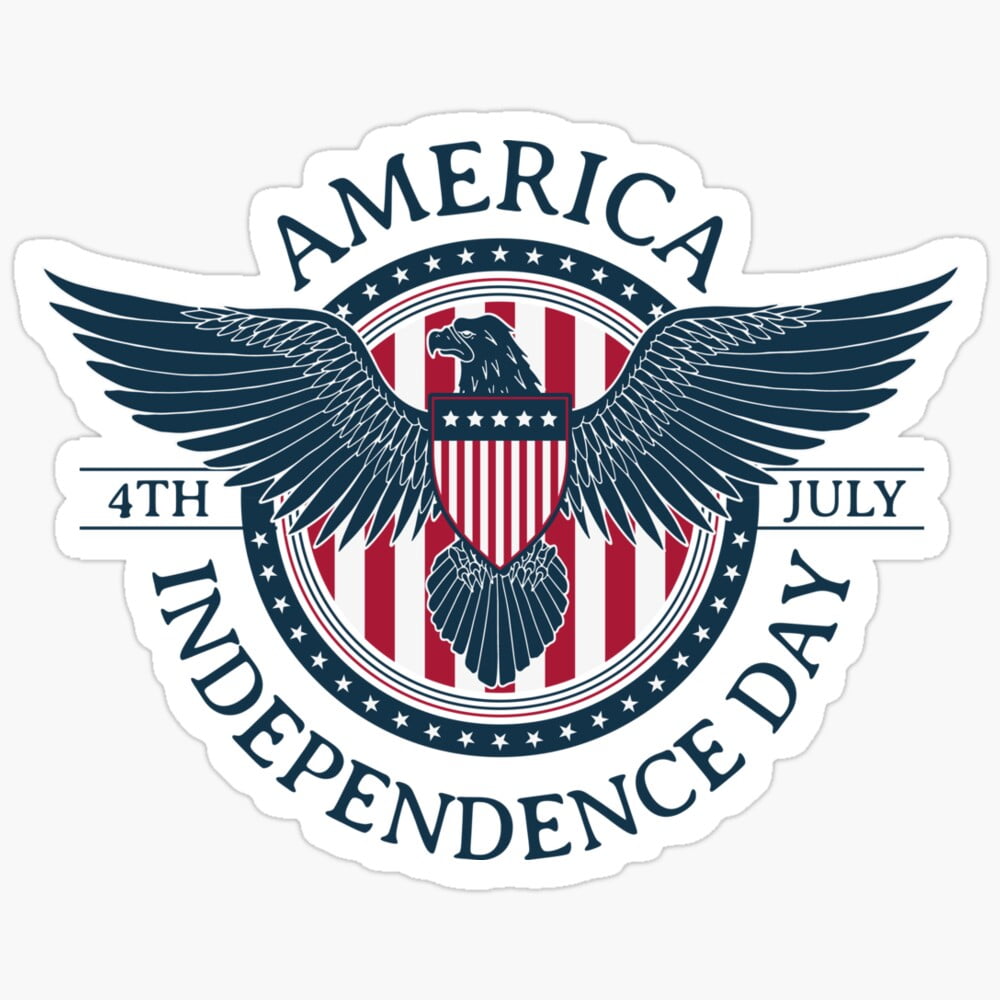 DOPASTICKER Independence Day. 4Th July. American Eagle Sticker Phone ...
