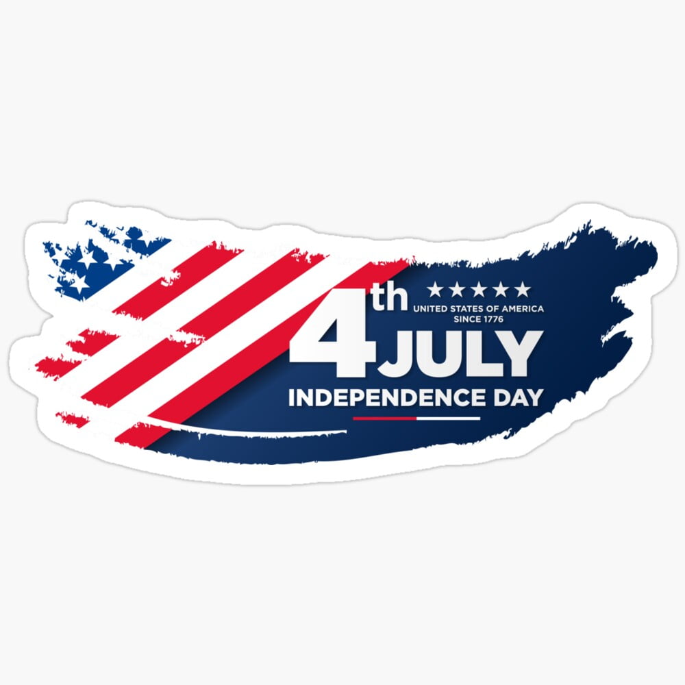 DOPASTICKER Independence Day, Fourth Of July, Usa Flag Sticker Phone ...