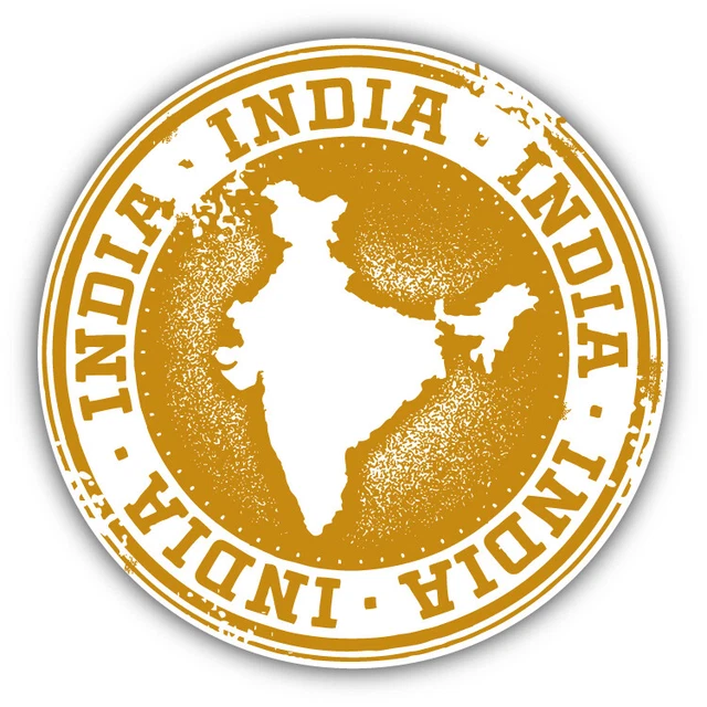 DOPASTICKER India South Asia Travel Grunge Car Sticker Phone Decal ...