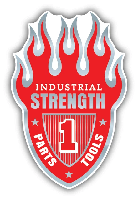 DOPASTICKER Industrial Strength Flame Emblem Sticker Decal Phone Decal ...