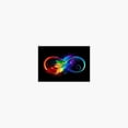 DOPASTICKER Infinity With Rainbow Feather On Black Background Sticker ...