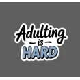 DOPASTICKER Ing Is Hard Sticker Life Comedy Gift Sticker Phone Sticker ...