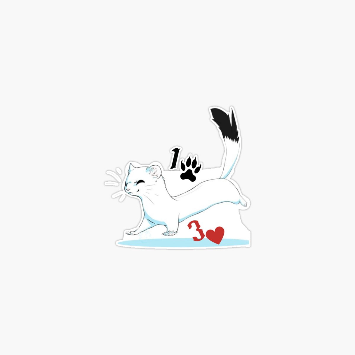 DOPASTICKER Inscryption Stoat Adorable Vibe Sticker, Phone Sticker Car ...