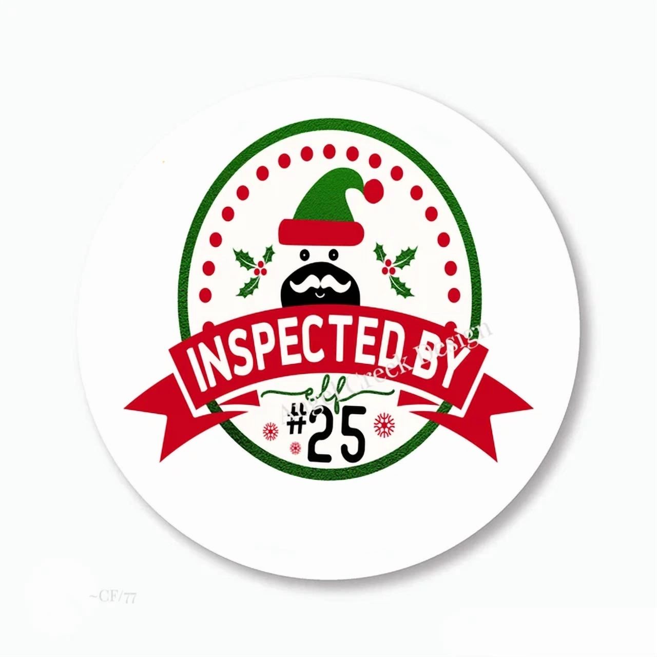 DOPASTICKER Inspected By Elf #25 Chri.Stm.As Stickers Chri.Stm.As Phone ...