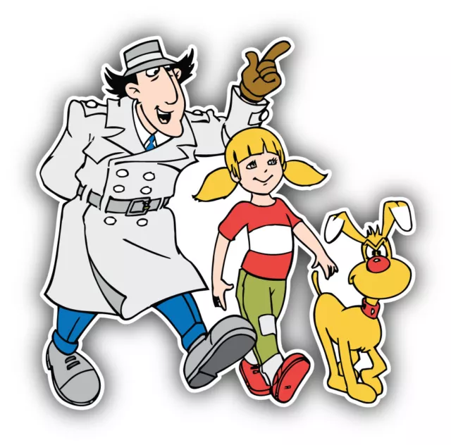 DOPASTICKER Inspector Gadget Cartoon Brain Penny Sticker Decal Phone ...
