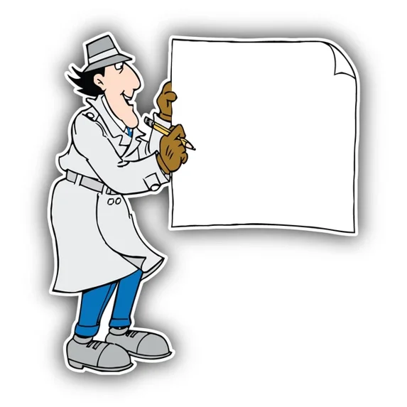 DOPASTICKER Inspector Gadget Cartoon Sticker Decal Phone Decal Water ...