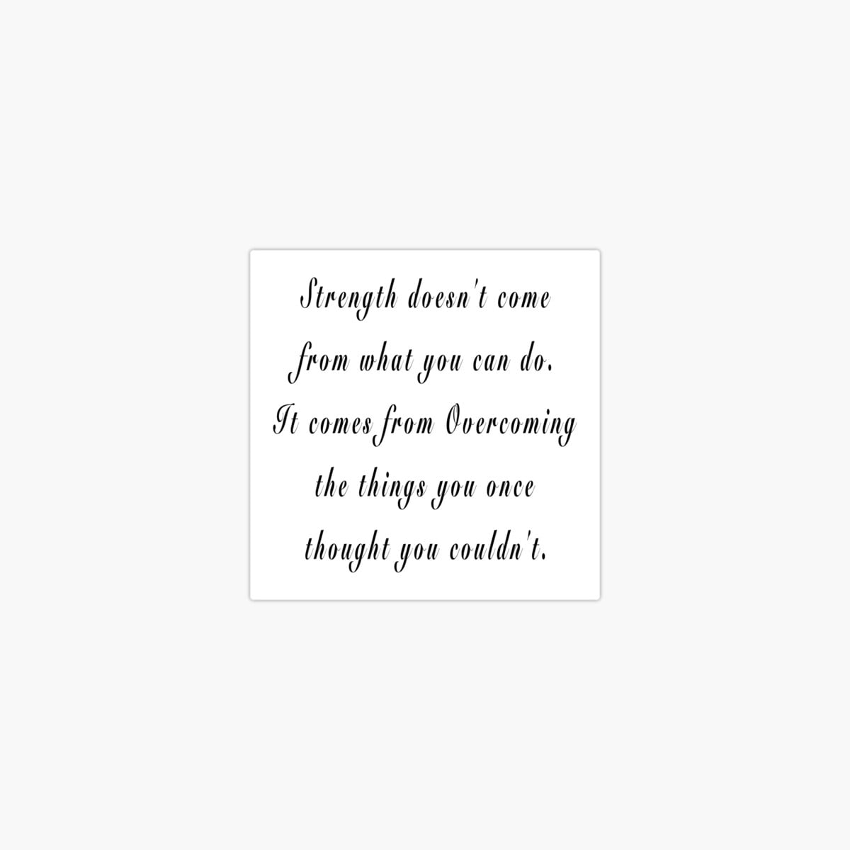 DOPASTICKER Inspirational, Motivational Running Quote Sticker, Phone ...