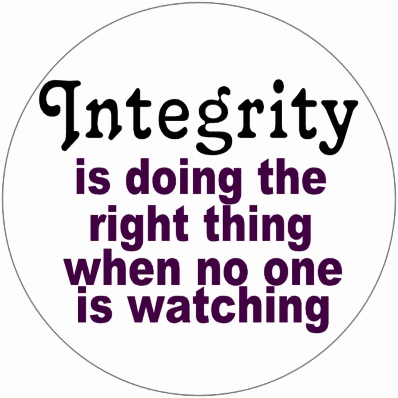 DOPASTICKER Integrity Doing The Right Thing Quote Sticker Phone Decal ...