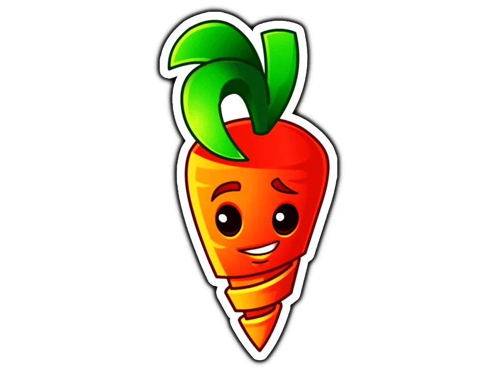 DOPASTICKER Intensive Carrot Sticker Decal Phone Decal Water Bottle ...