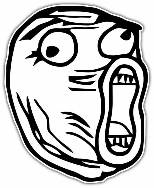 DOPASTICKER Internet Troll Face Trollface Trolling Car Sticker Decal ...