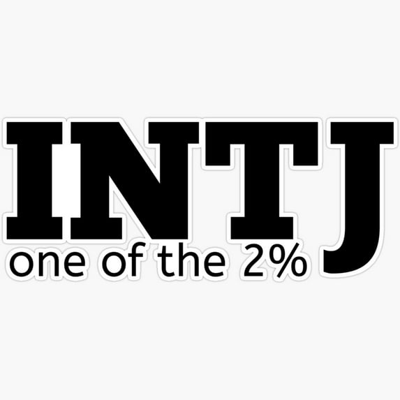 DOPASTICKER Intj One Of The 2 Percent Sticker Decorative Laptop, Phone ...