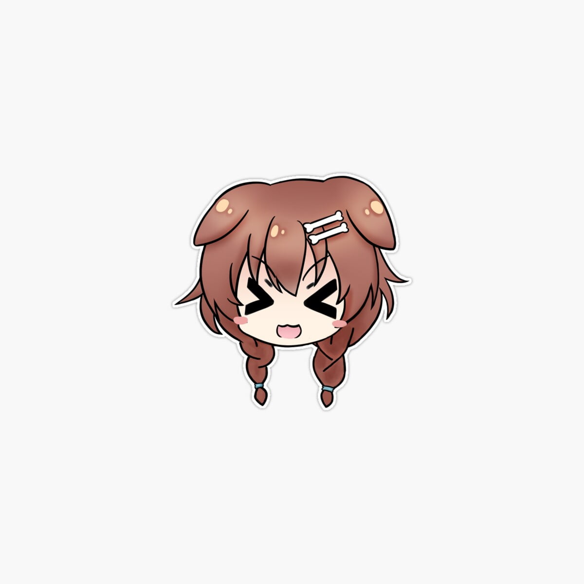 DOPASTICKER Inugami Korone Chibi Sticker, Phone Sticker Car Stickers ...