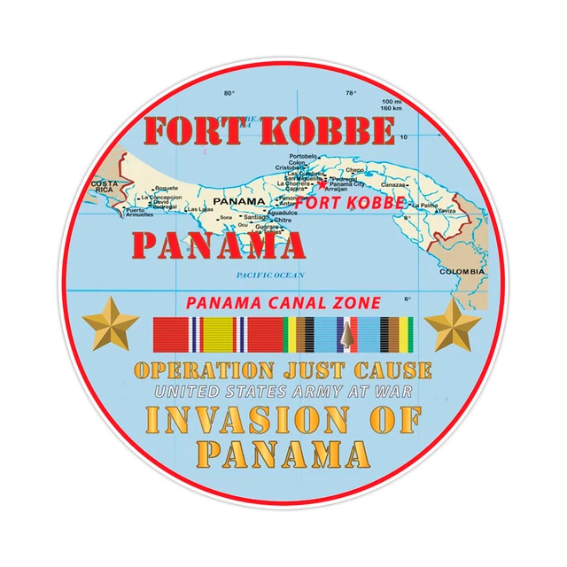 DOPASTICKER Invasion Of Panama Just Cause Fort Kobbe Sticker Military ...