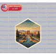 DOPASTICKER Iran Country Souvenir Sticker Travel Luggage Sticker Phone ...