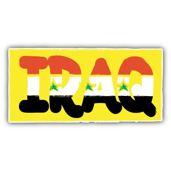 DOPASTICKER Iraq Flag Car Sticker Phone Decal Water Bottle Stickers ...