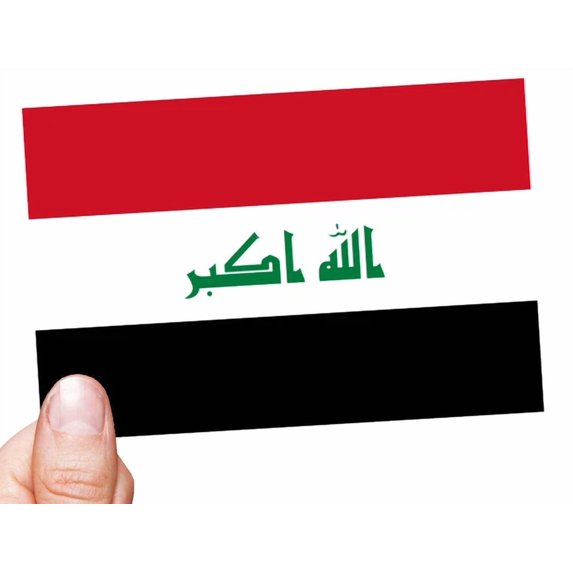 DOPASTICKER Iraq Flag Sticker Decal Phone Decal Water Bottle Stickers ...