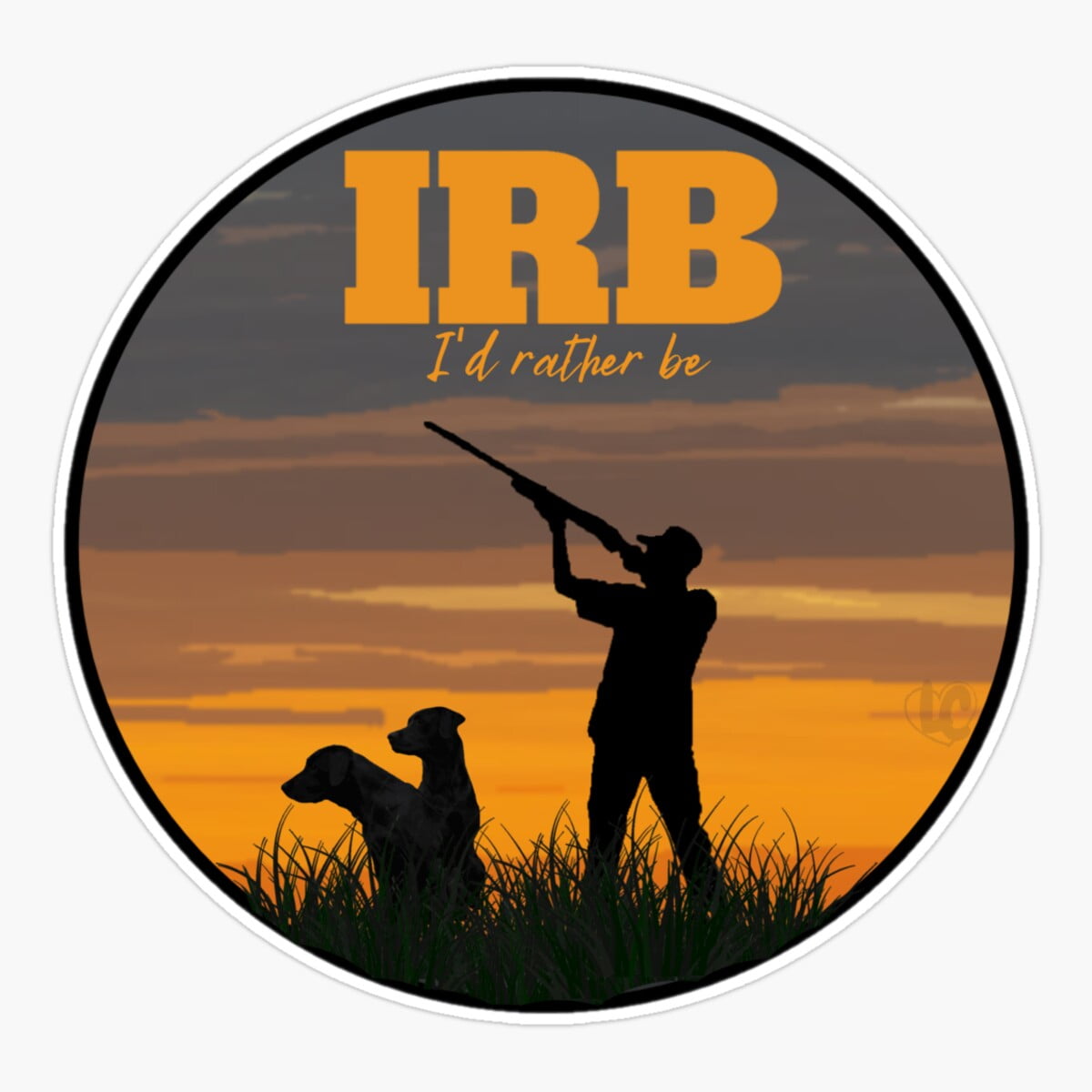 DOPASTICKER Irb, I'D Rather Be Duck Hunting Or Bird Hunting Enthusiasts ...