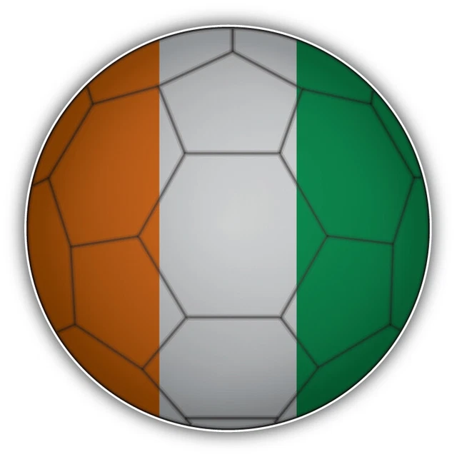 DOPASTICKER Ireland Flag Soccer Ball Car Sticker Phone Decal Water ...