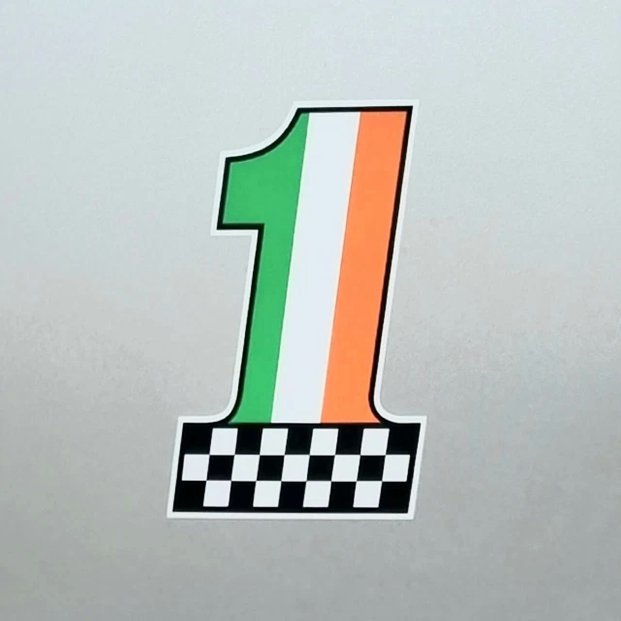 DOPASTICKER Ireland Irish Flag No.1 Racing Motorsport Sticker Decal For ...