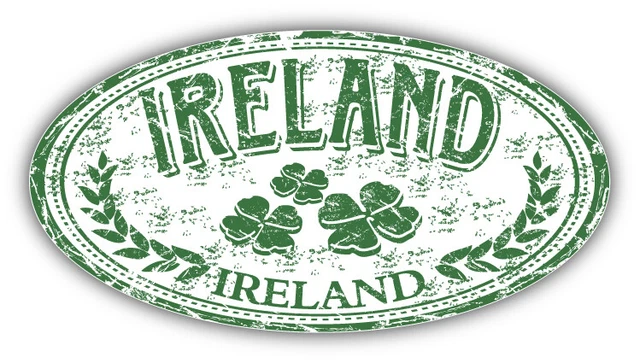 DOPASTICKER Ireland Travel Grunge Car Sticker Phone Decal Water Bottle ...