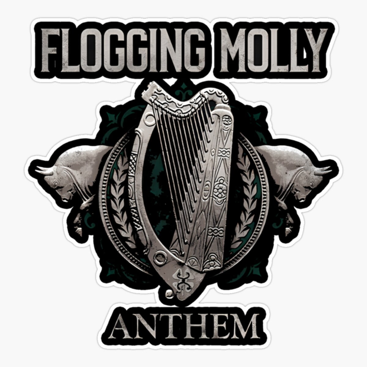 DOPASTICKER Irish-American Seven-Piece Celtic Punk Band Sticker, Phone ...