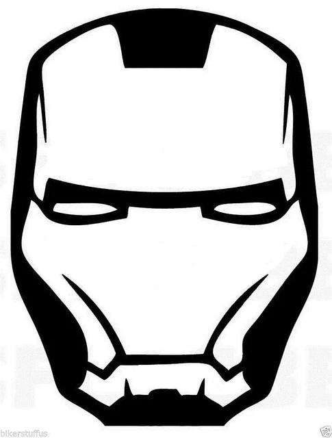 DOPASTICKER Iron Man Mask Sticker Cars Sticker Hard Hat Sticker Phone ...