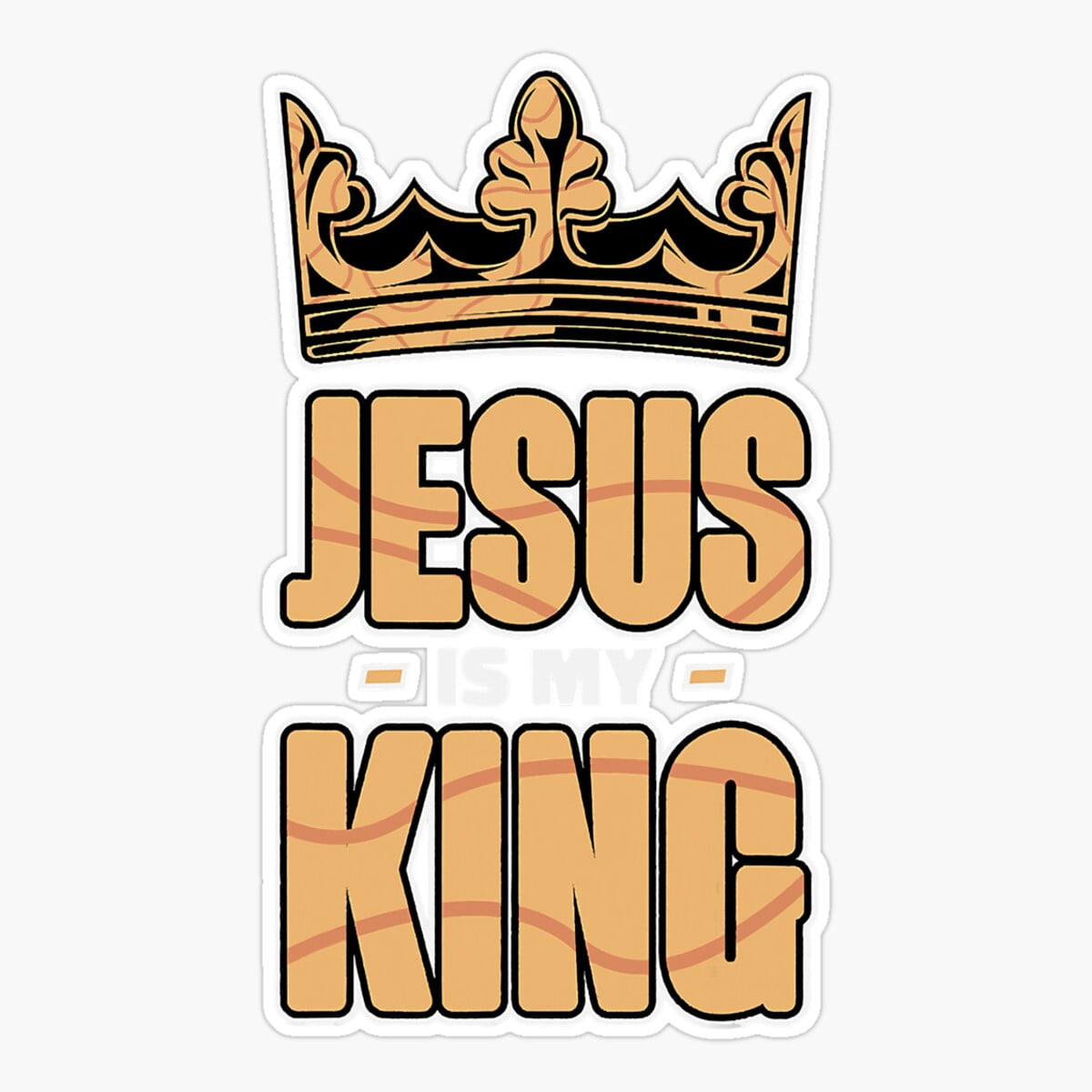 DOPASTICKER Is My King Fun Sticker, Phone Sticker Water Bottle Sticker ...