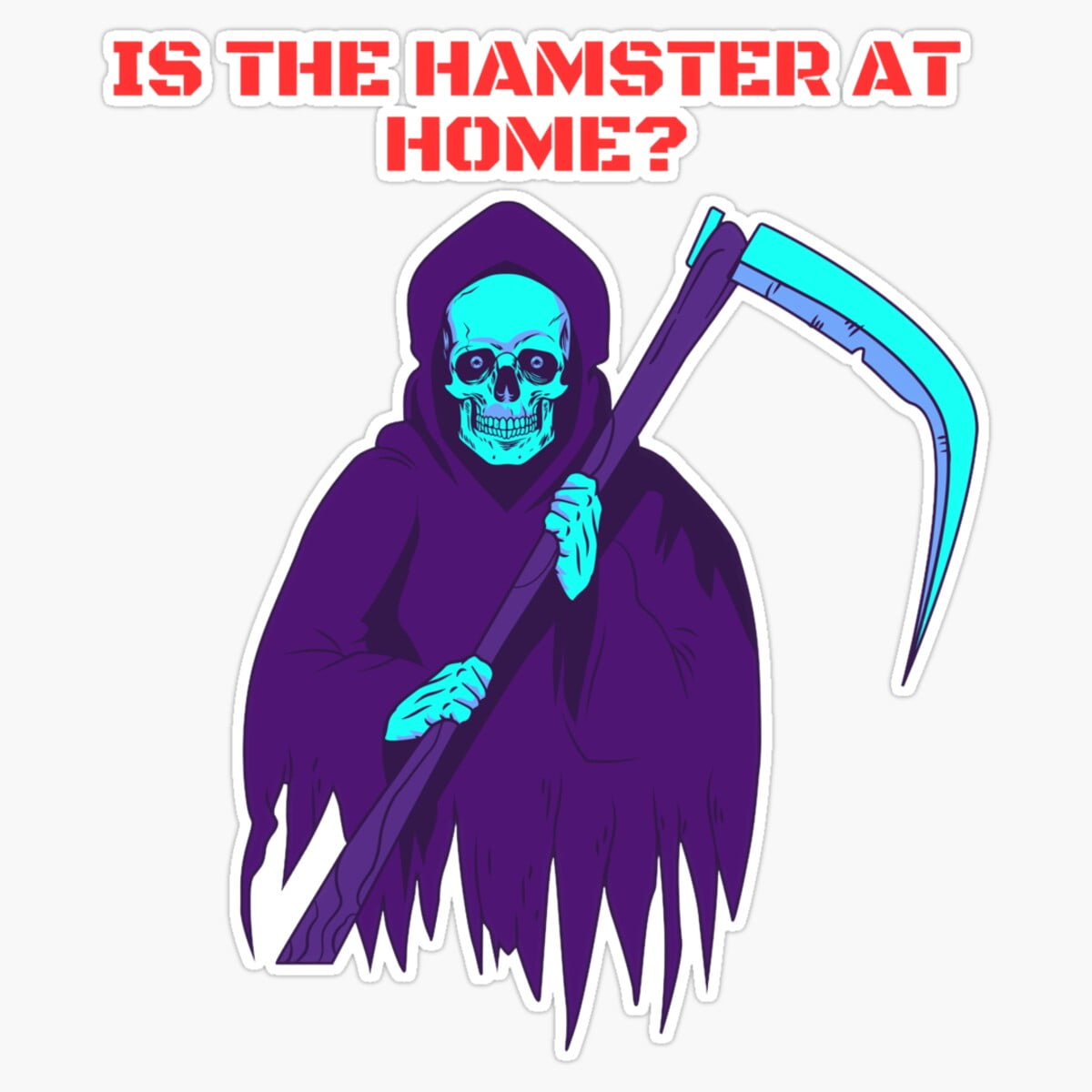 DOPASTICKER Is The Hamster At Home? Sticker, Phone Sticker Car Stickers ...