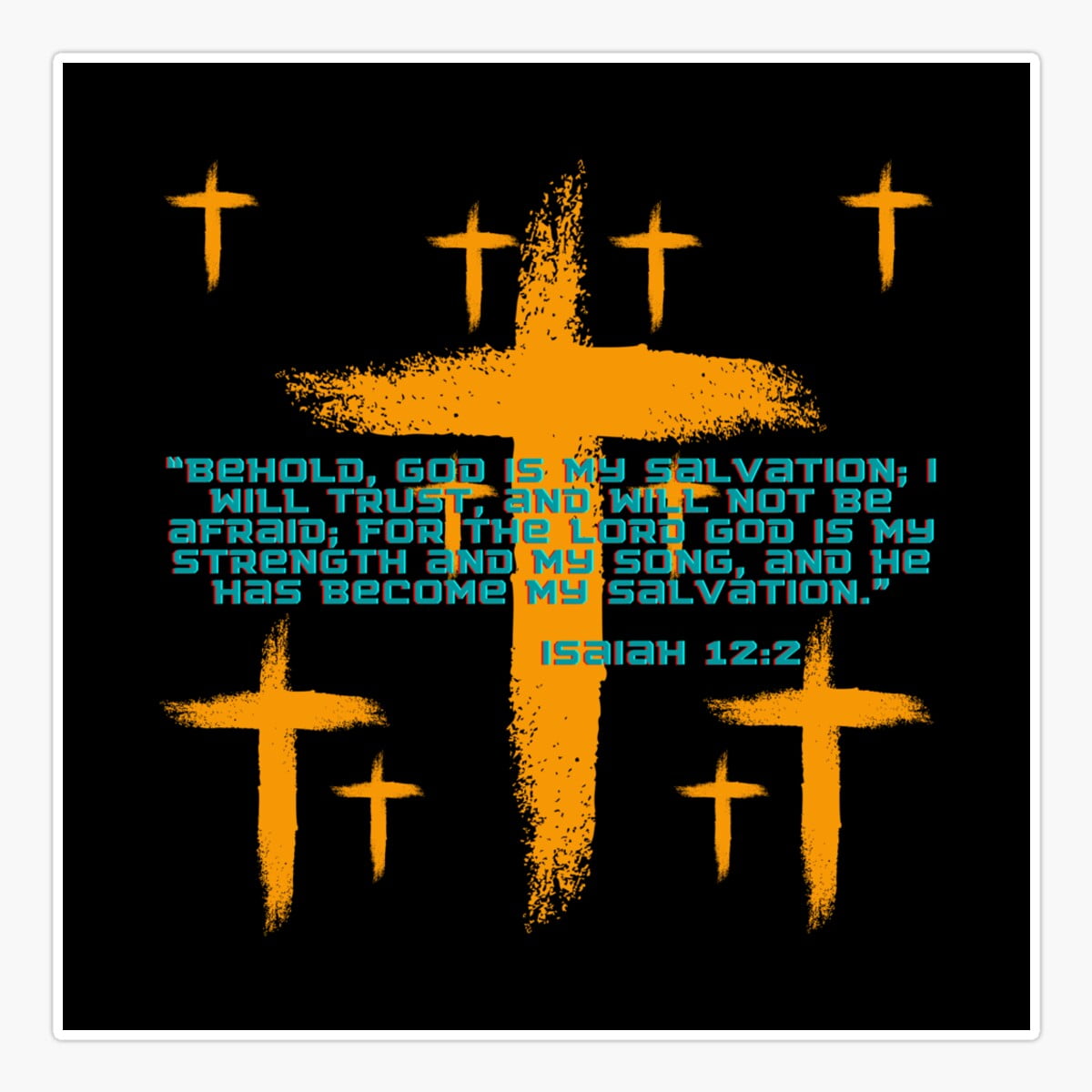 DOPASTICKER Isaiah 122 Sticker, Phone Sticker Water Bottle Sticker Car ...