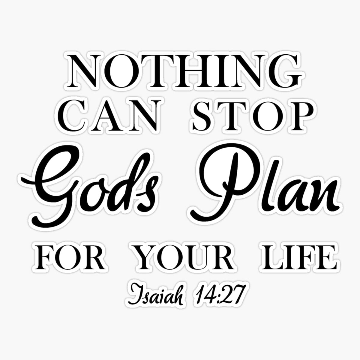 DOPASTICKER Isaiah 1427 Sticker, Phone Sticker Water Bottle Sticker Car ...