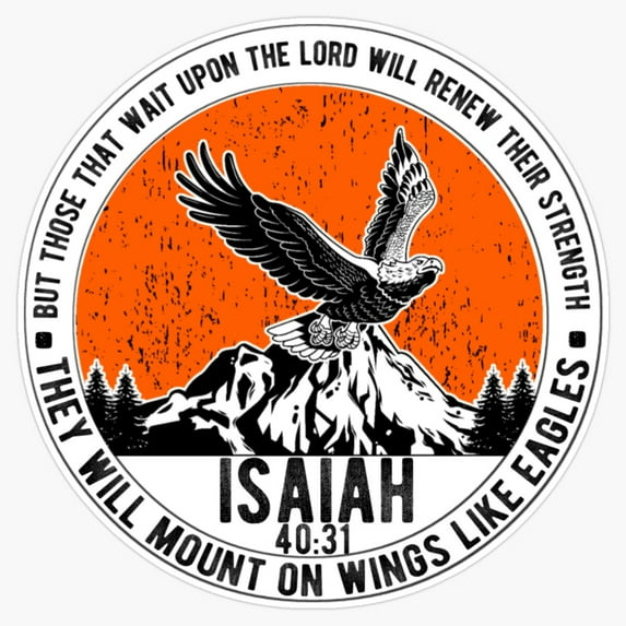 DOPASTICKER Isaiah 4031 Christian Bible Verse And Scripture Sticker ...