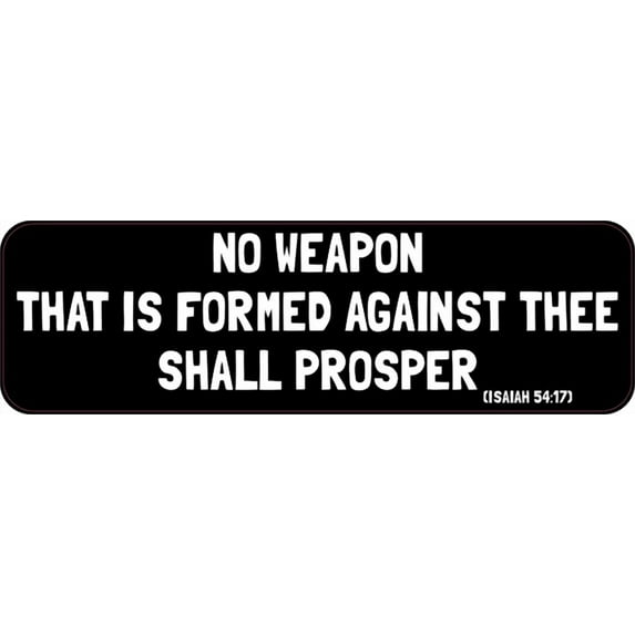 DOPASTICKER Isaiah 54:17 Sticker Phone Sticker, Latop Sticker, Lover ...